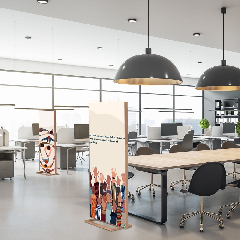 Frame Wood Floor - cornice + base | da terra | supporti per la stampa ...