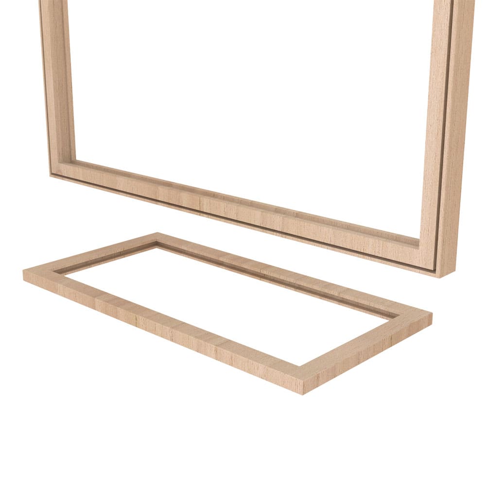 Frame Wood Floor - cornice + base | da terra | supporti per la stampa ...