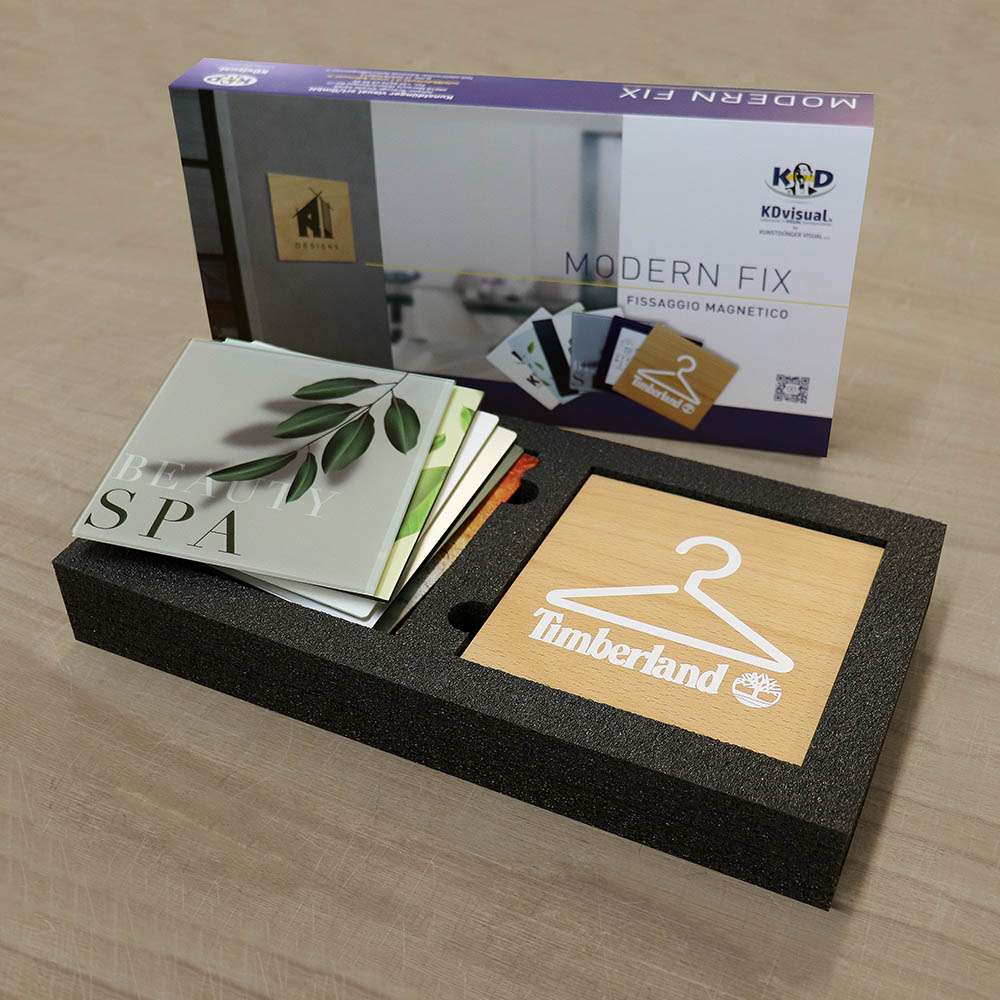 Supporto magnetico + pannelli campione, cofanetto Modernfix | KDvisual