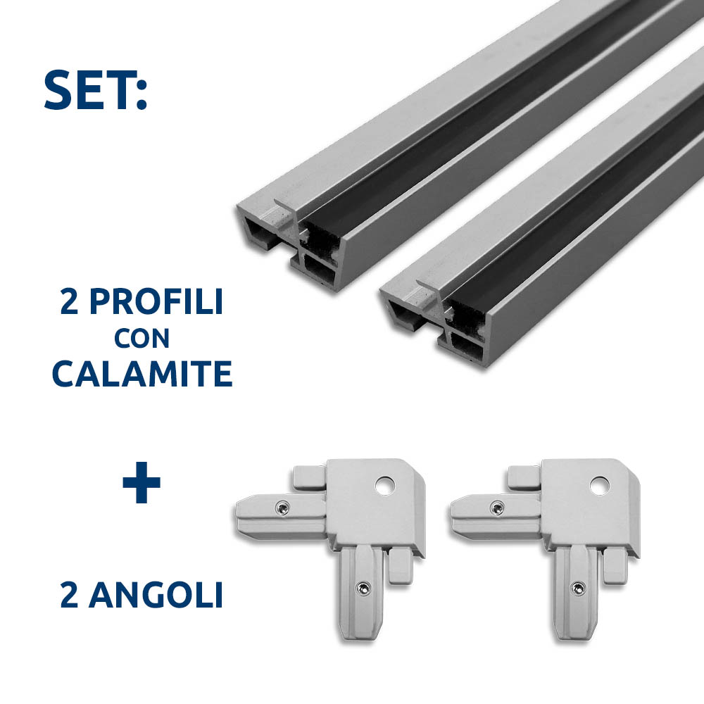 Sistema di fissaggio 2 profili + 2 angoli, Modern Fix | KDvisual