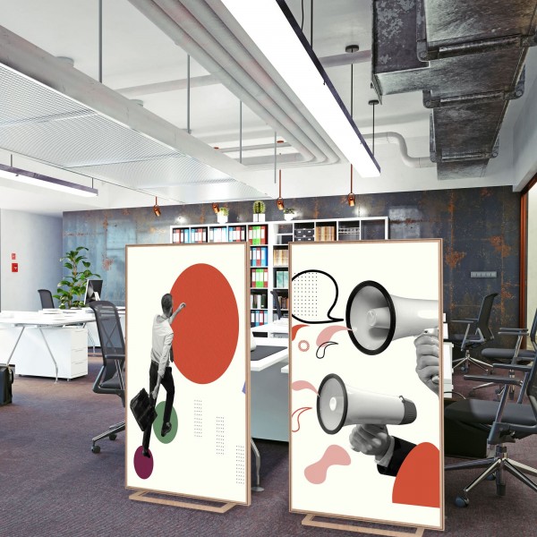 Frame Wood Floor - cornice + base | da terra | supporti per la stampa ...