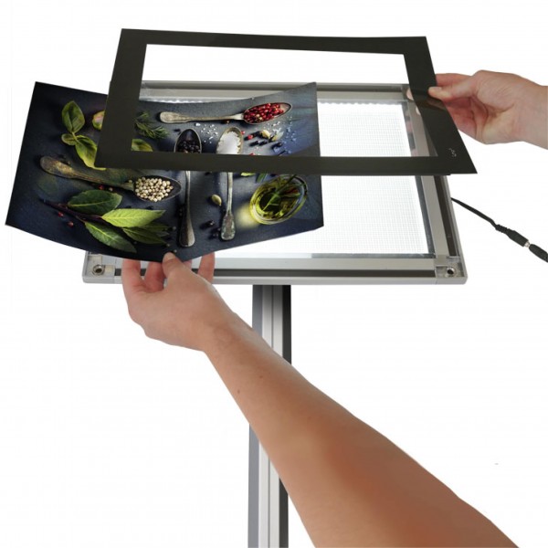 porta menù luminoso, lumo menù